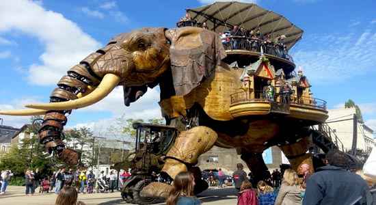 Éléphant mécanique géant Nantes – Les machines de l'Île - Les Pépites ...